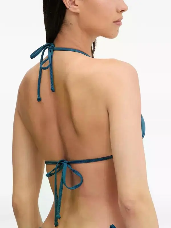 Bond Eye Halterneck Triangle Bikini With Side Tie Bottoms