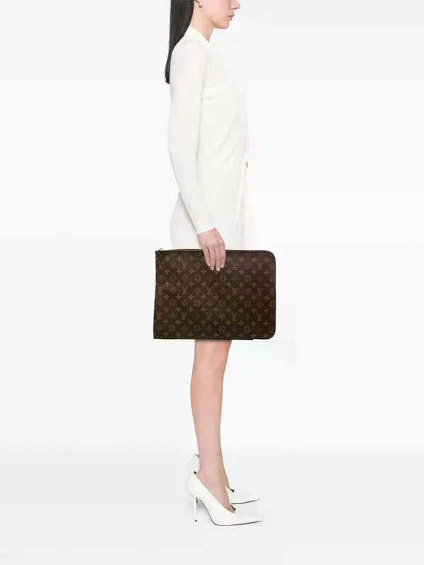 LOUIS VUITTON 1999 Monogram Poche Documents Portfolio Business Bag