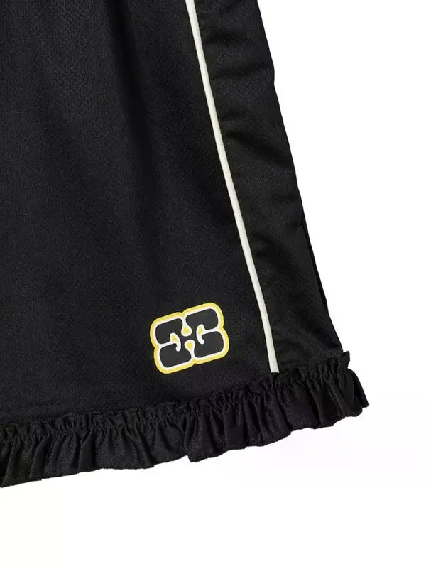 GANNI Ruffle-trim Shorts