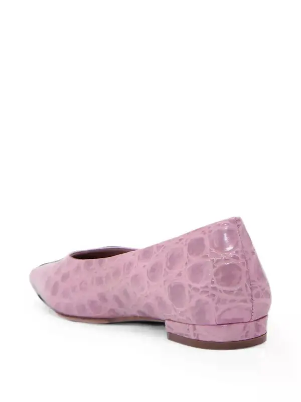 NOTABENE Gisla Crocodile-effect Ballet Flats