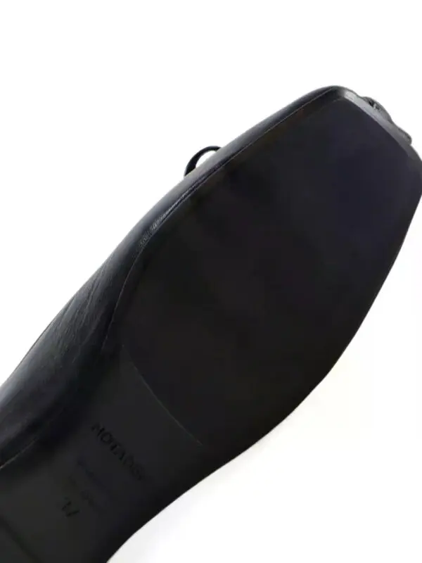 NOTABENE Serena Bow-detail Square-toe Ballet Flats