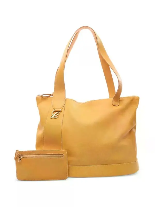 Loewe Leather Tote Bag - Yellow