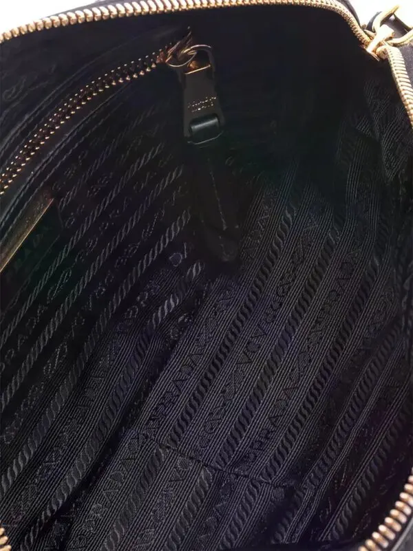 Prada Logo Jacquard Shoulder Bag