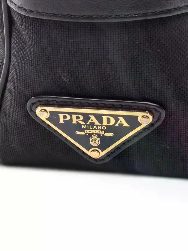 Prada Logo Jacquard Shoulder Bag