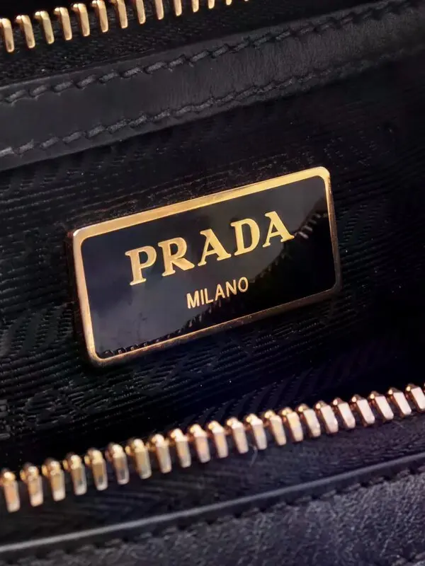 Prada Logo Jacquard Shoulder Bag