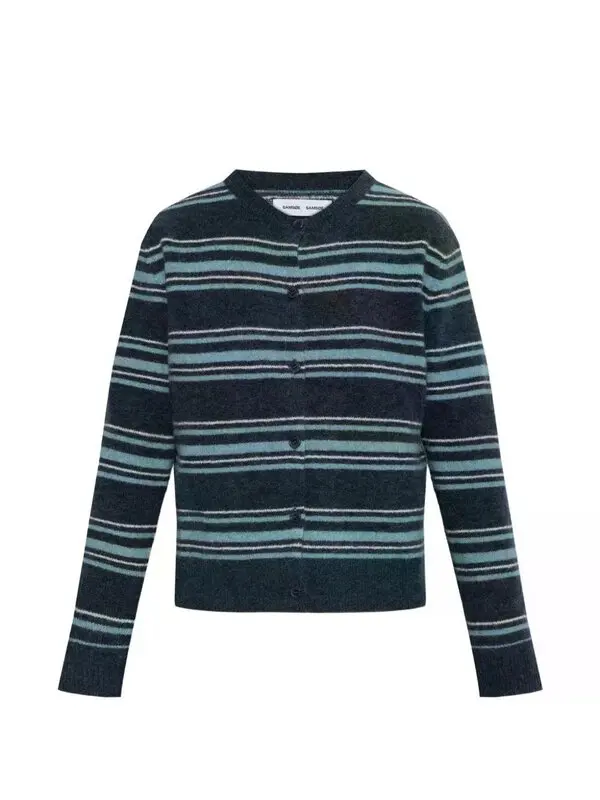 SAMSOE SAMSOE Nor Striped Cardigan - Blue