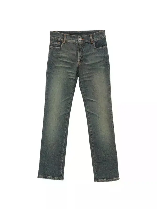 JEAN PAUL GAULTIER 2000s Whiskering Effect Jeans - Blue