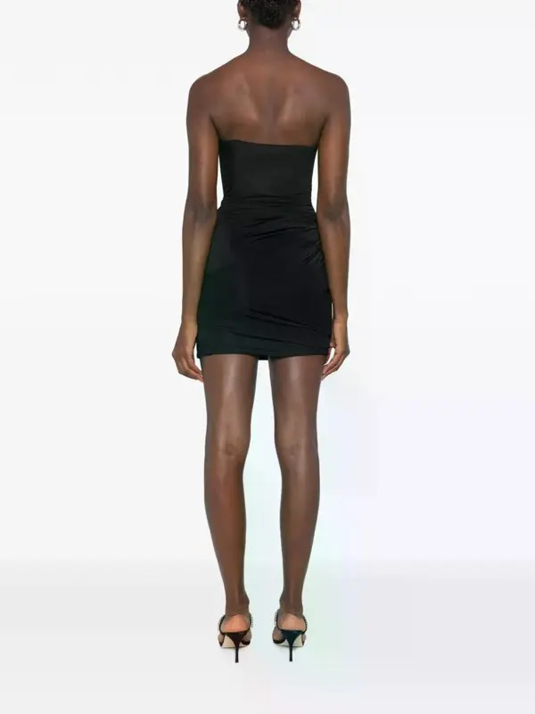 Blumarine Strapless Draped Mini Dress