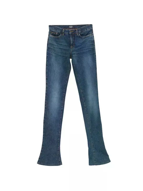Dolce & Gabbana 2000s Mid-rise Bootcut Jeans - Blue