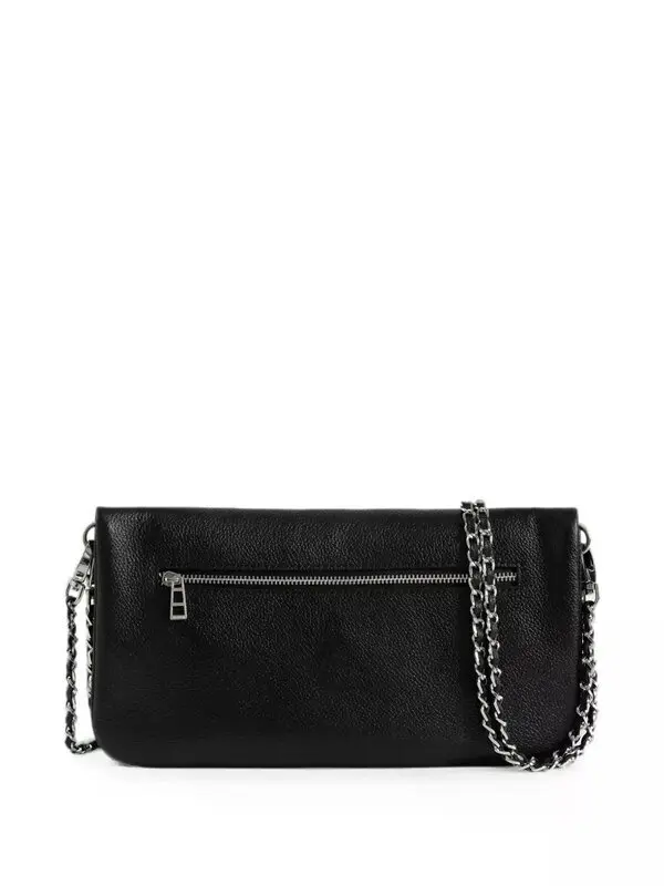 Zadig&Voltaire Rock Arty Tag Clutch In Grained Leather