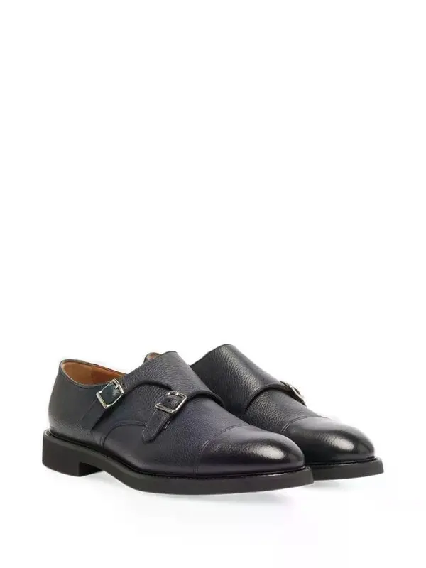 DOUCAL'S Double-buckle Monk-strap Loafers