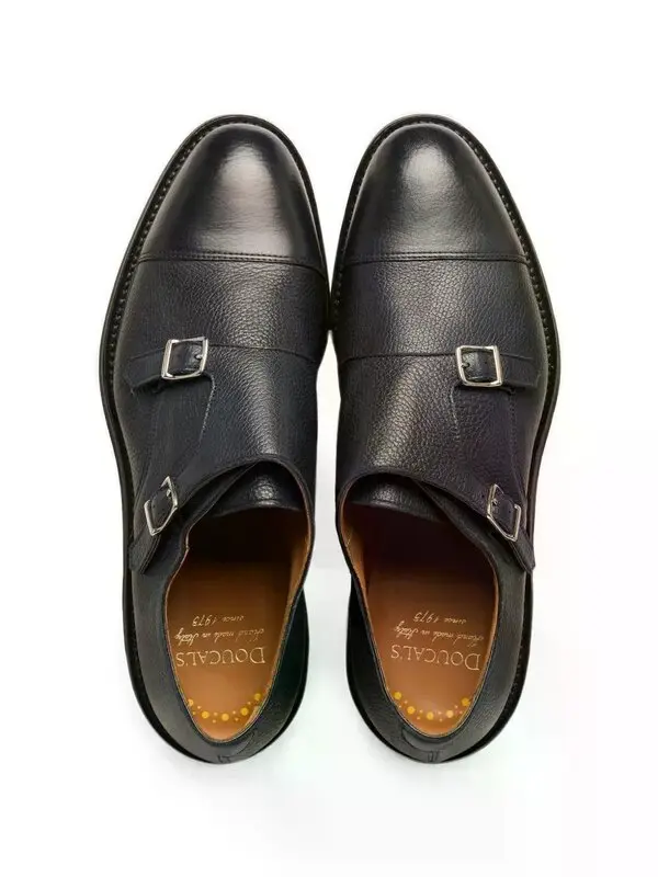 DOUCAL'S Double-buckle Monk-strap Loafers