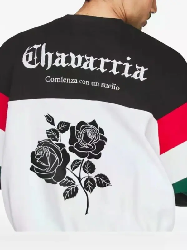 WILLY CHAVARRIA Logo-embroidered Colour-block Sweatshirt