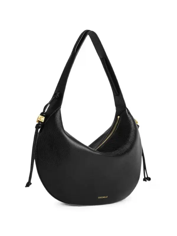 COCCINELLE Medium Thess Leather Shoulder Bag - Black