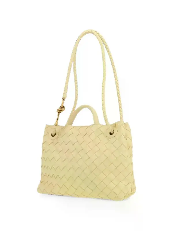 Bottega Veneta Andiamo Intrecciato Handbag - Neutrals
