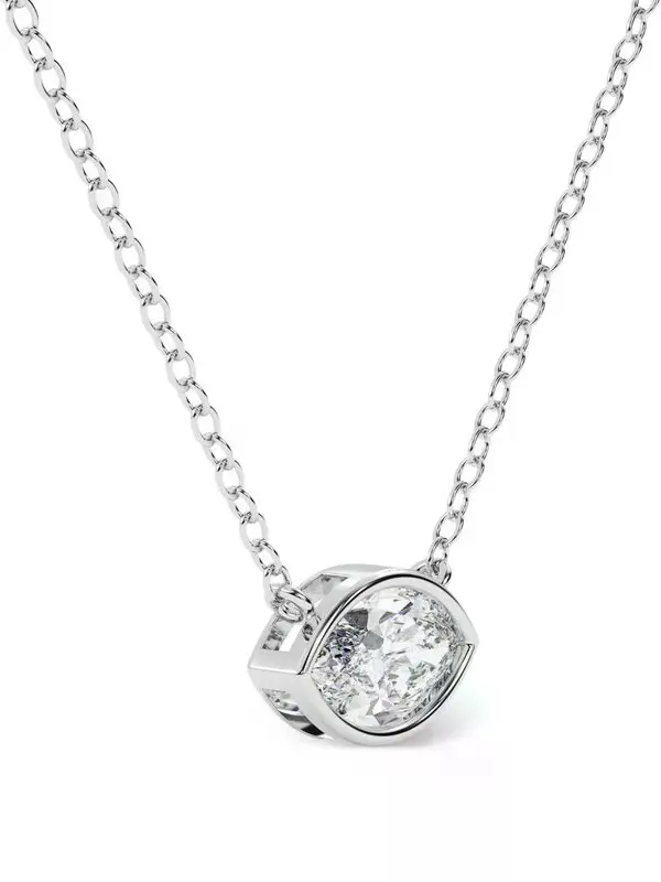 DIAMOND ESSENTIALS Diamond Solitaire Necklace - Silver