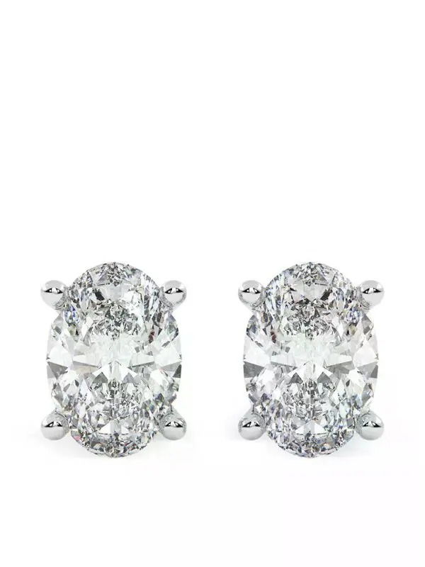 DIAMOND ESSENTIALS 0.50 Carat Oval-cut Diamond Earrings