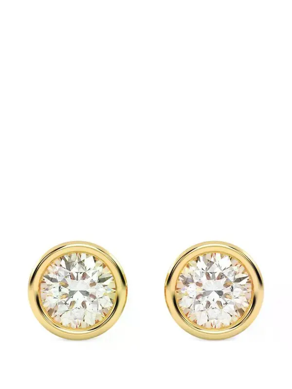 DIAMOND ESSENTIALS 14k Yellow Diamond Stud Earrings - Gold