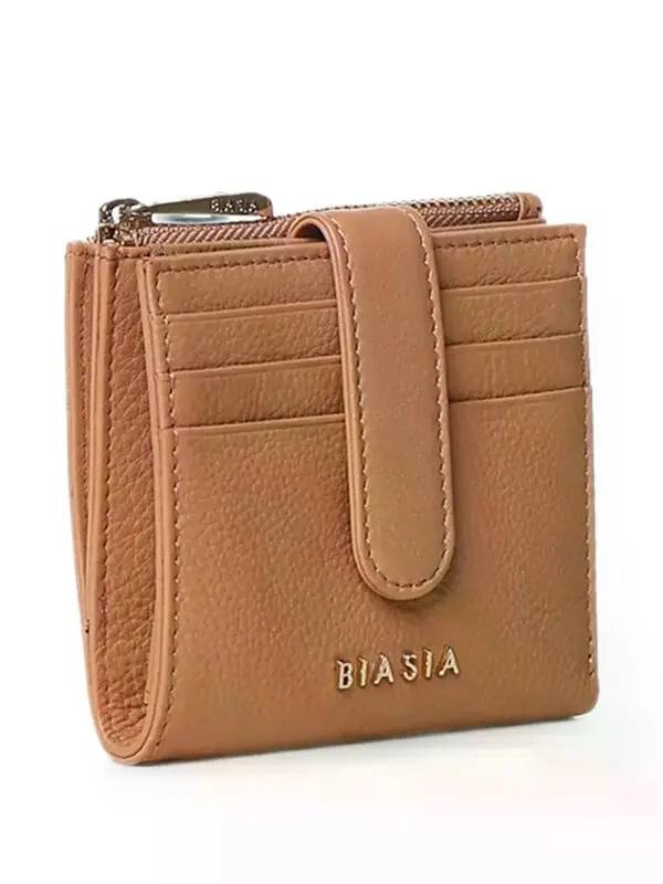 BIASIA Logo-plaque Pebbled Wallet