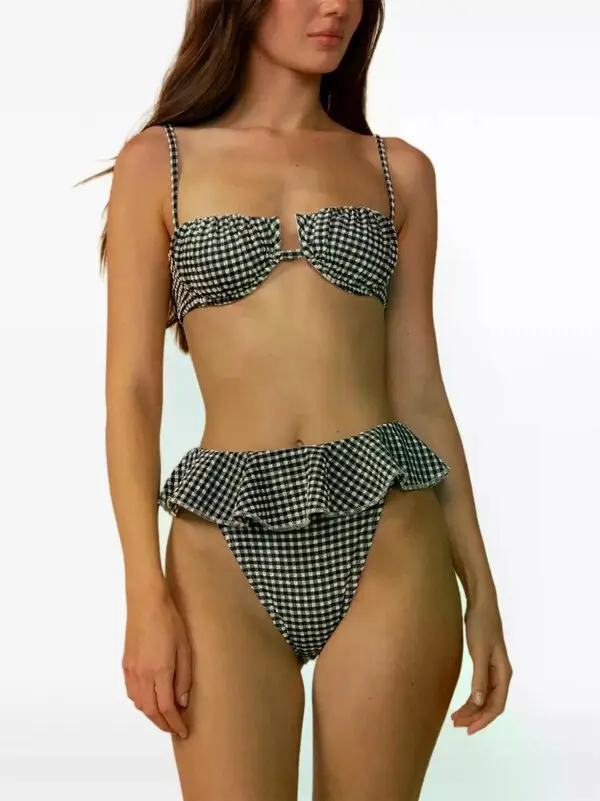 MONTCE Tamarindo Ruffled Bikini Bottoms - Black