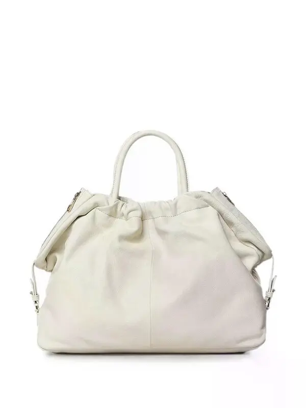 BIASIA Logo-detail Grained Handbag