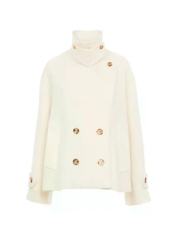 Chloé Double-breasted High-neck Coat