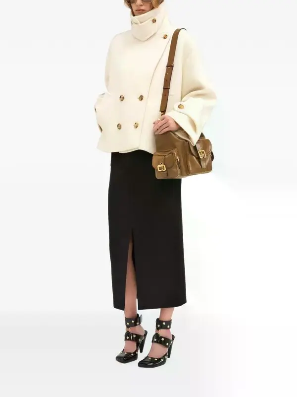 Chloé Double-breasted High-neck Coat