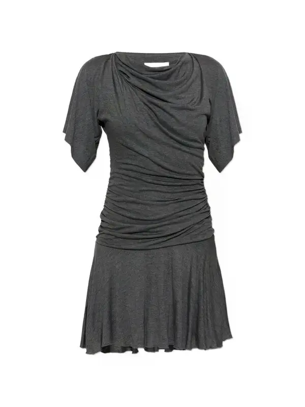 MARANT ETOILE Raima Ruched Mini Dress - Grey
