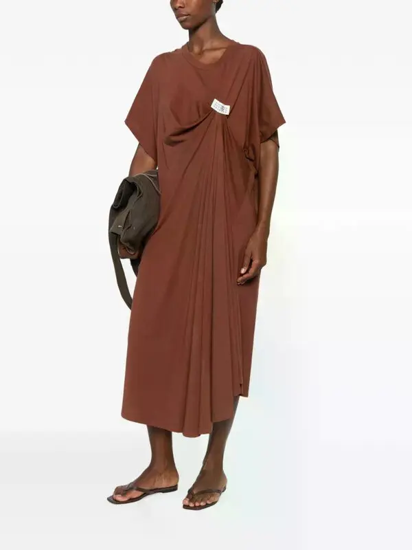 MAISON MARGIELA Logo-patch Midi Dress