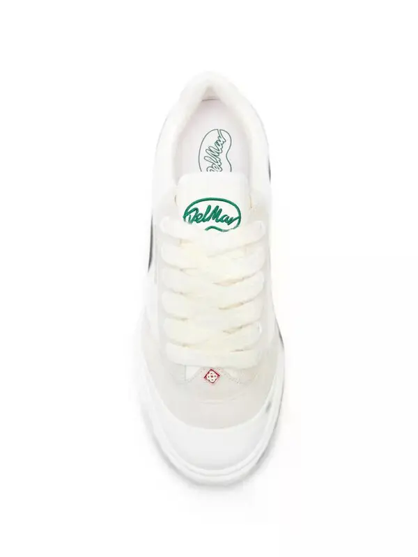 Casablanca Suede-panelled Logo-print Sneakers