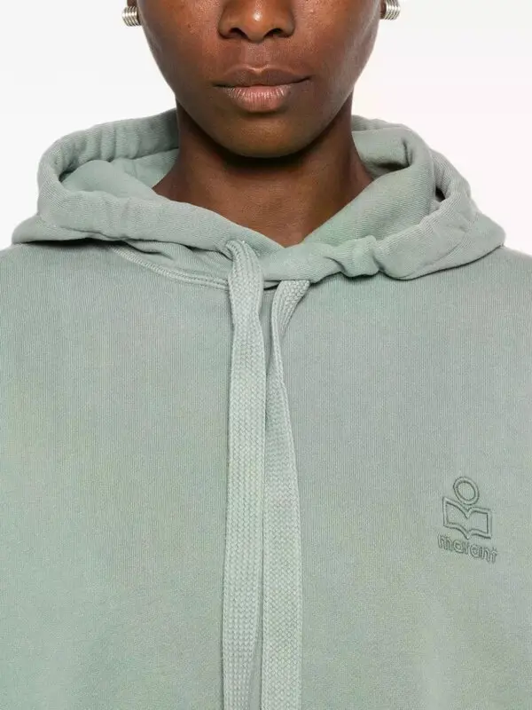 MARANT ETOILE Salmy Logo-embroidered Drawstring Hoodie