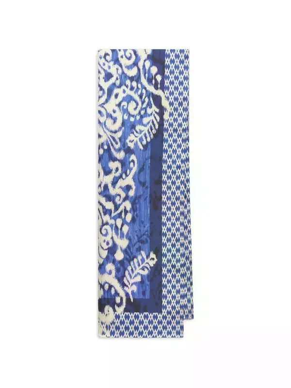 Malìparmi Collection Printed Stole - Blue