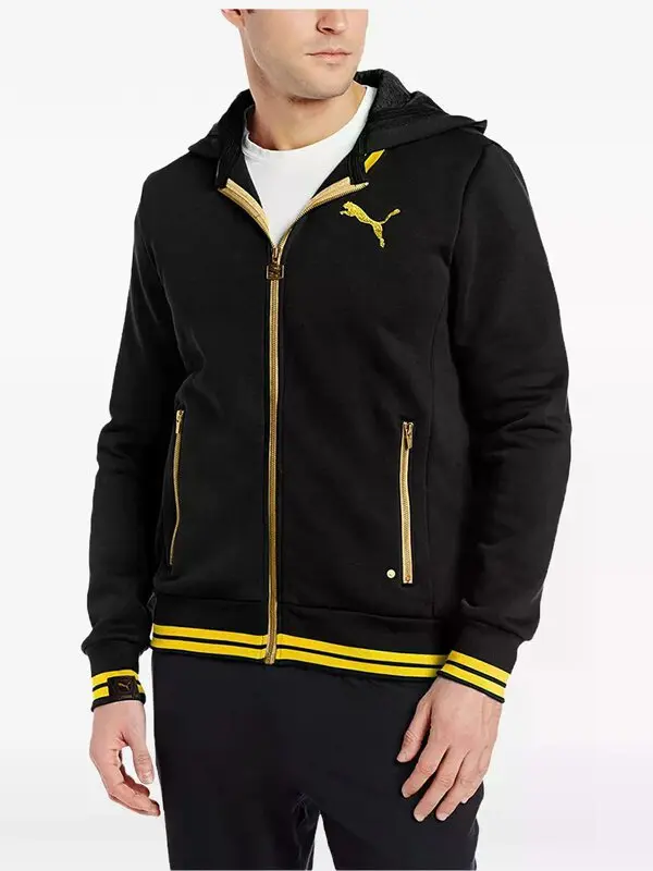 PUMA Logo-print Zip-up Sweatshirt