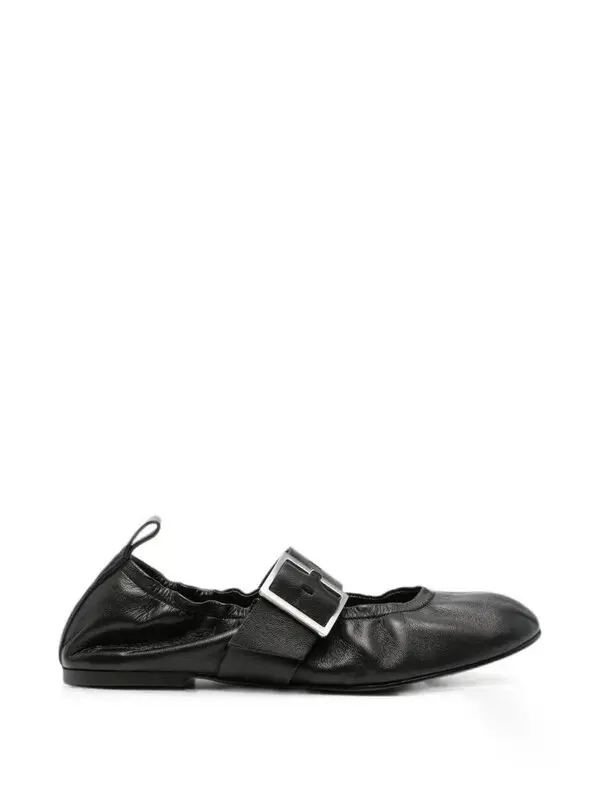 ALOHAS Sarea Buckle-strap Ballet Flats - Black