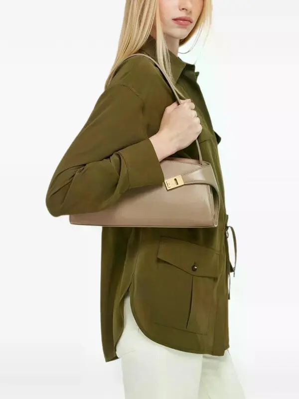FERRAGAMO East-west Shoulder Bag - Neutrals