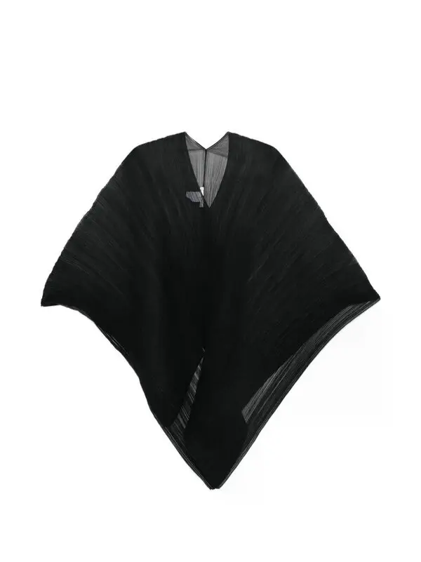 Issey Miyake Plissé-effect Scarf - Black