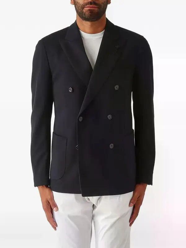 LARDINI Double-breasted Peak-lapels Blazer