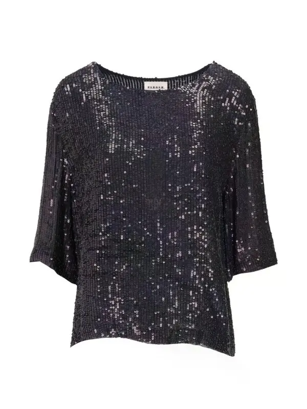 P.a.r.o.s.h Sequin-embellished Short-sleeve T-shirt