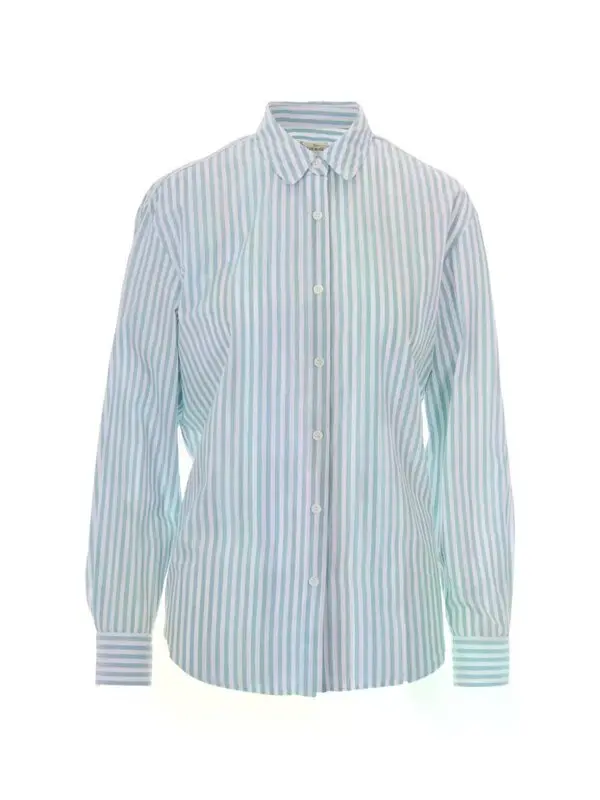 MC2 SAINT BARTH Brigitte Tennis Lover Snoopy Striped Shirt - Blue