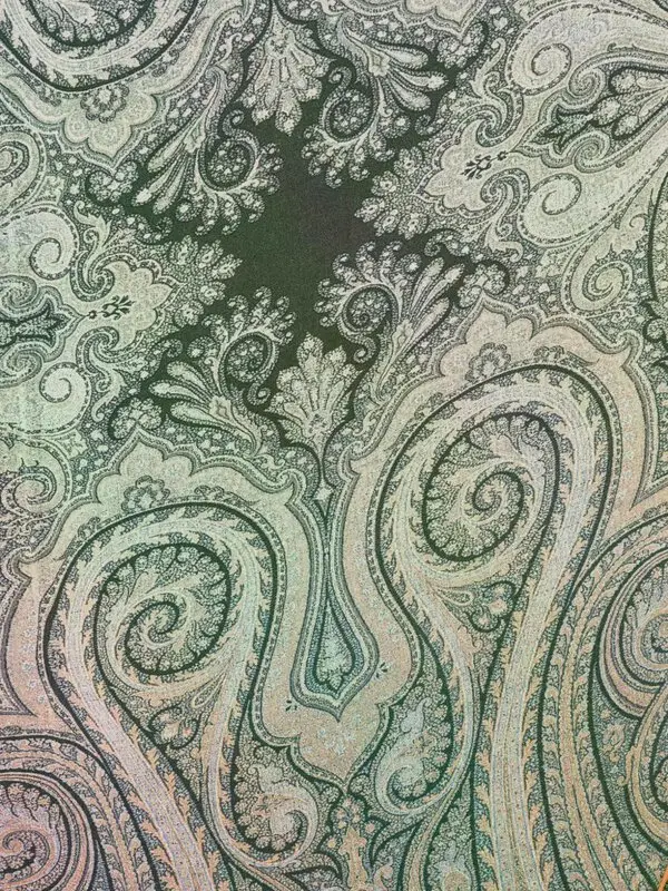 PIERRE-LOUIS MASCIA Paisley-print Triangular Scarf - Grey