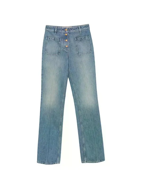 Valentino Garavani Button-up Patch-pocket Jeans