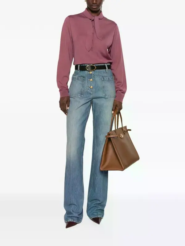 Valentino Garavani Button-up Patch-pocket Jeans