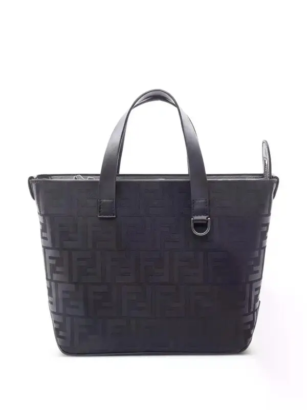 Fendi Ff Logo Tote Bag - Black