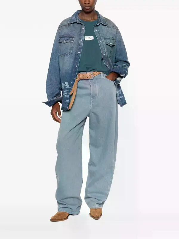 MAISON MARGIELA Logo Patch Crewneck T-shirt