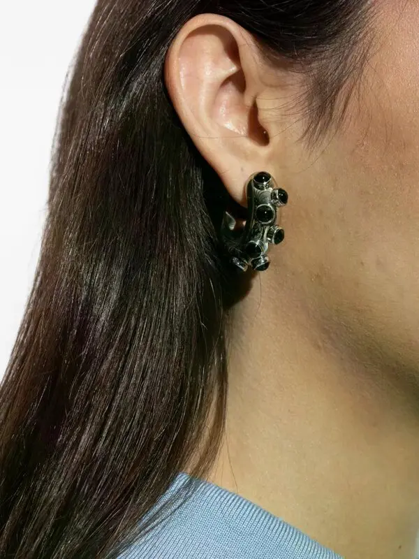 Marni Stud-embellished Hoop Earrings