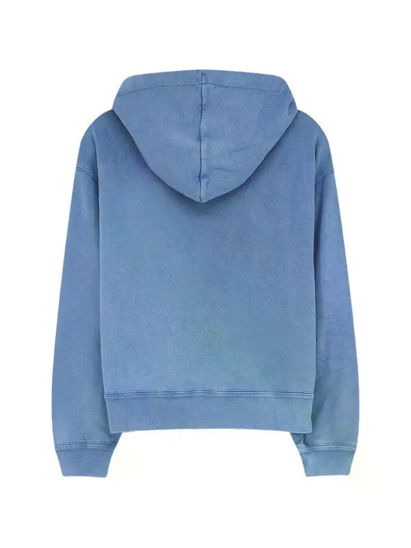 MARANT ETOILE Logo-print Drawstring Hoodie - Blue