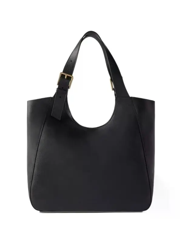 Furla Dora Tote Bag With Buckle Detail - Black
