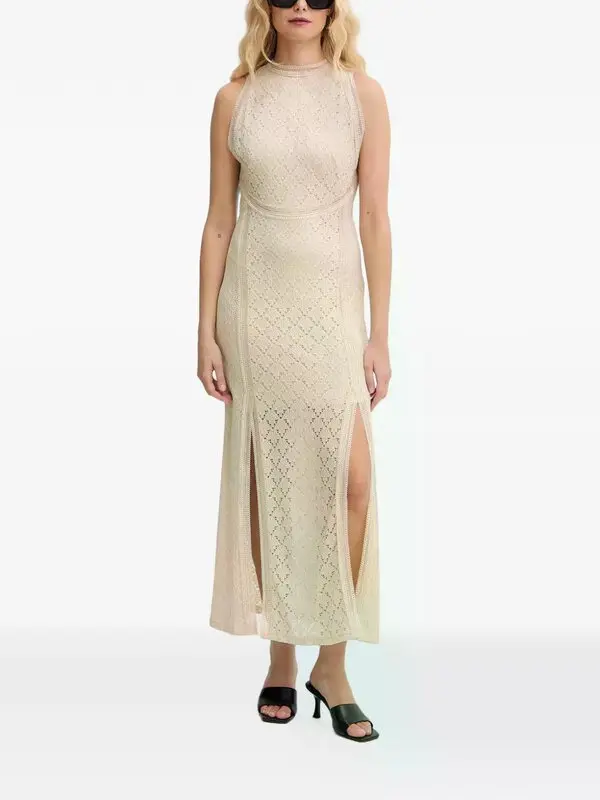 Guess Open-back Midi Dress With Side Slits