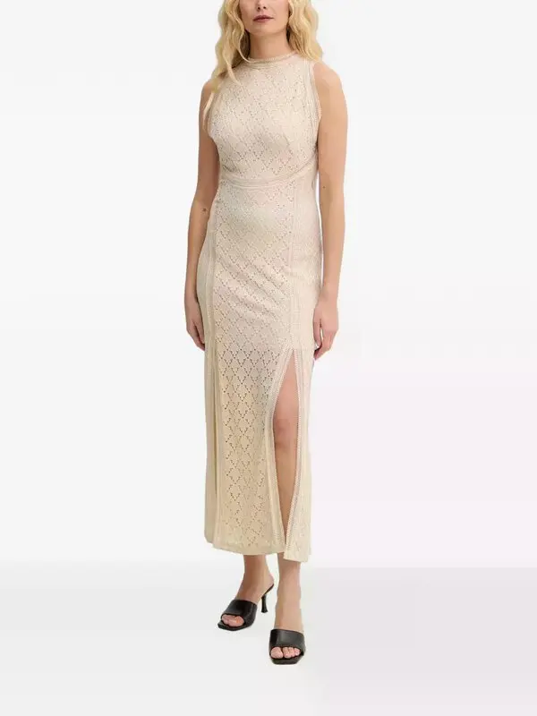 Guess Open-back Midi Dress With Side Slits