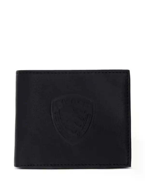 BLAUER. Logo-embossed Bifold Wallet - Black